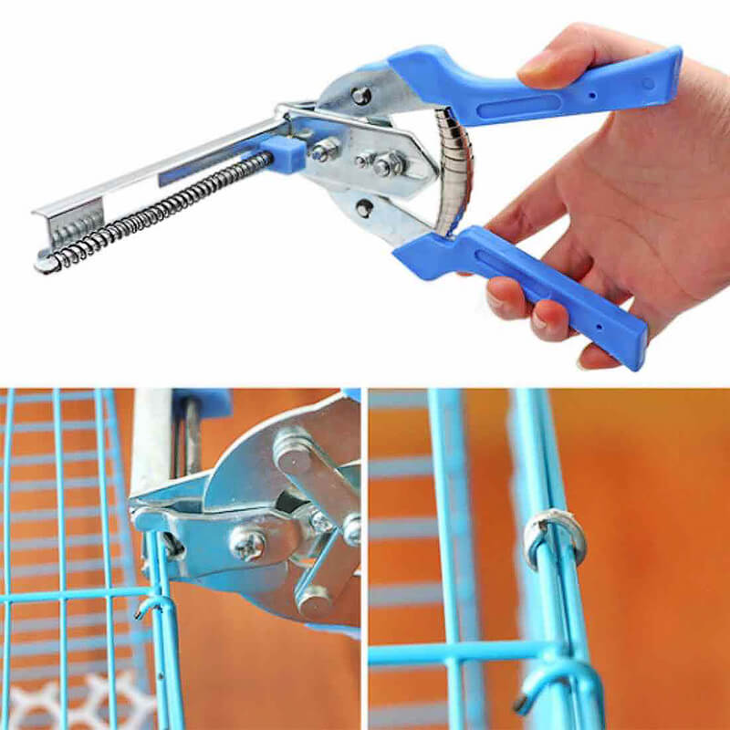 Hog-ring tangid Crimp&Fix