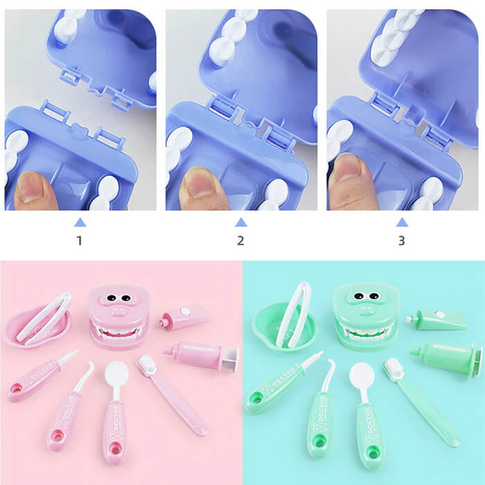 9-piece dentist play set Mr. Toothy