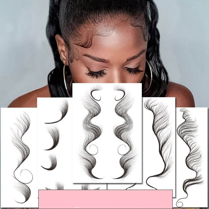 Baby hair tattoo stickers