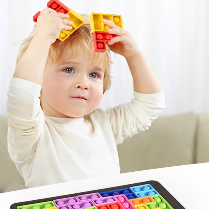 Bubble blocks Tetrapop