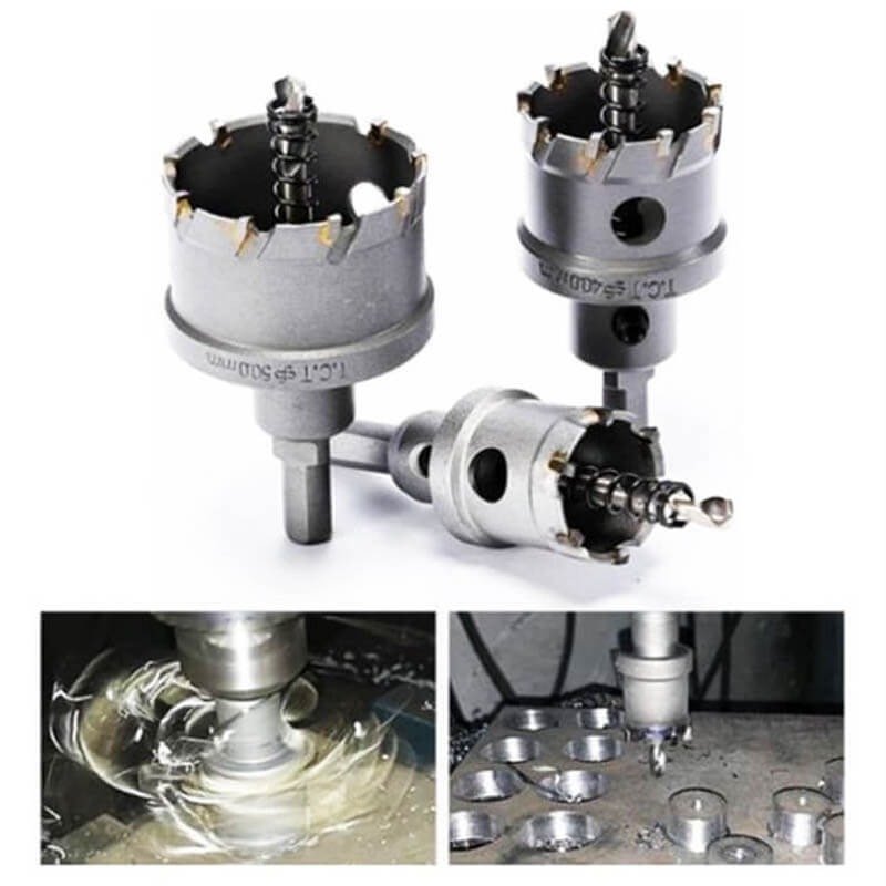 Carbide-tipped hole cutter set Drillex