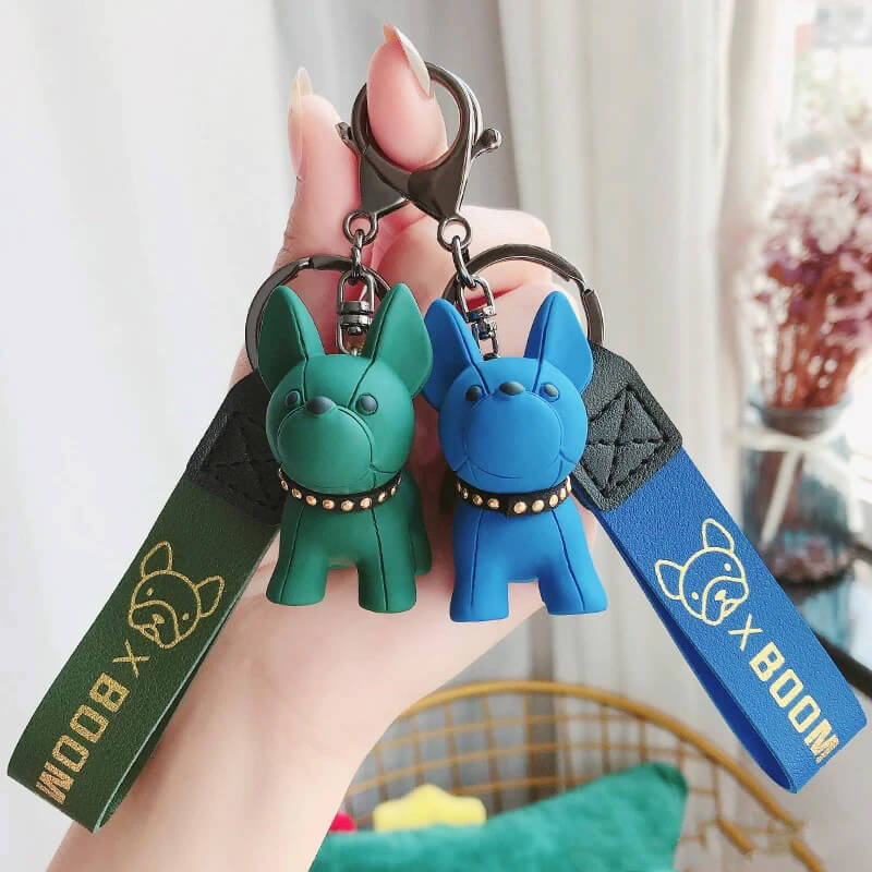 Dog keychain Frenchie