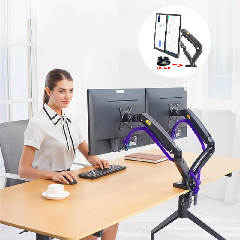 Dual monitor desk mount TechnoPro