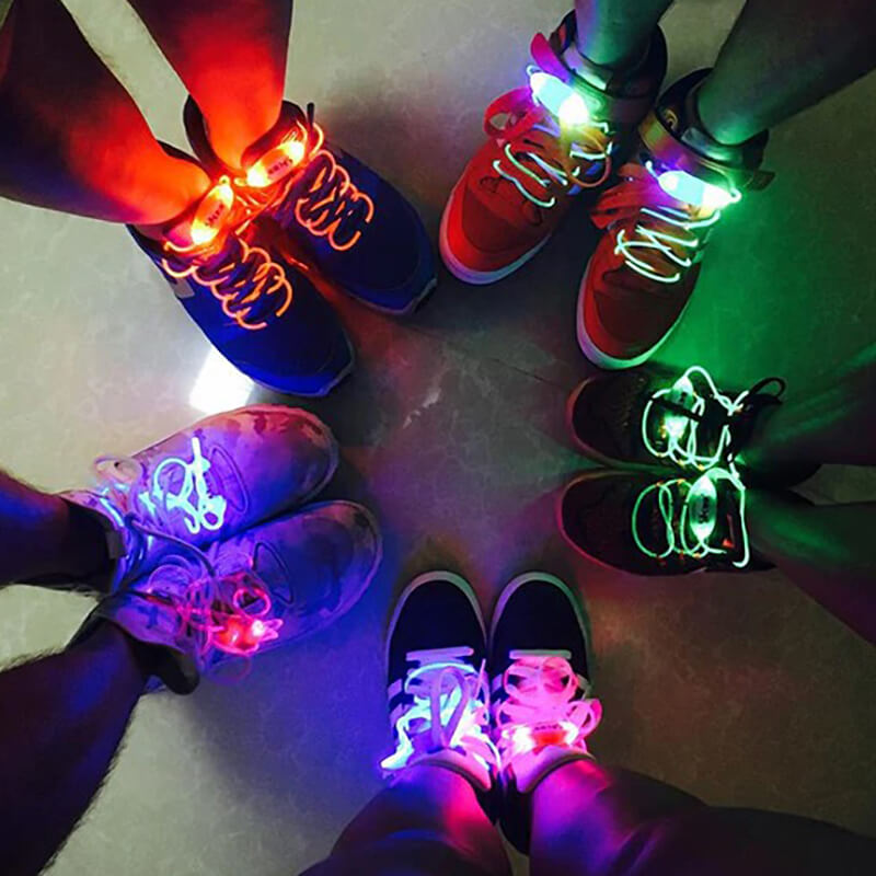 Neon LED laces
