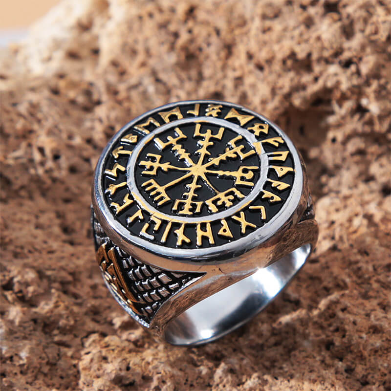 VegvísirCult stainless steel ring