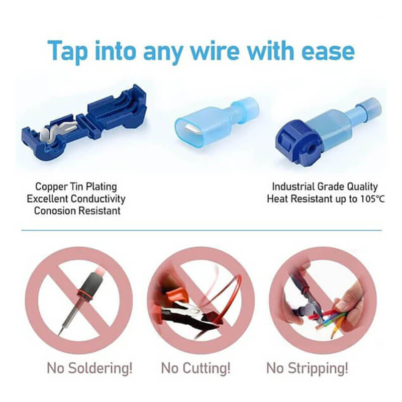 Conectores de fios T-tap