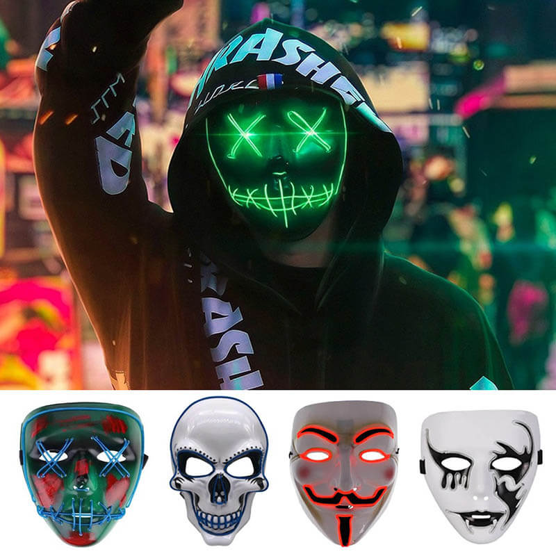 Fašiangová LED maska